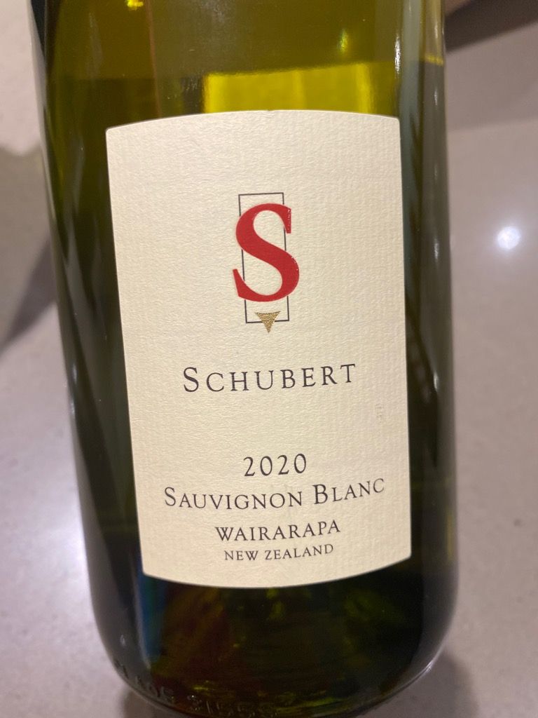 2021 Schubert Sauvignon Blanc, New Zealand, North Island, Wairarapa ...