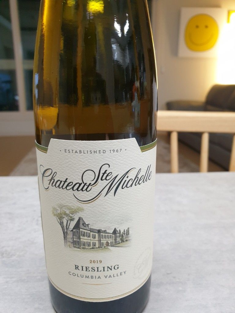 2019 Chateau Ste. Michelle Riesling, USA, Washington, Columbia Valley ...