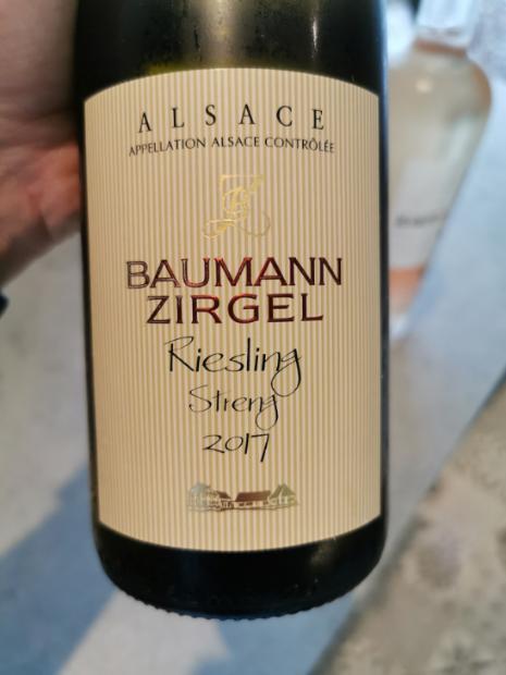2020 Domaine Baumann-Zirgel Riesling Streng, France, Alsace - CellarTracker