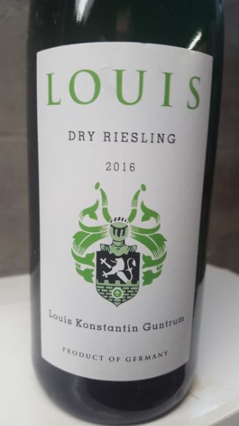 2016 Louis Guntrum Dry Riesling, Germany, Rheinhessen - CellarTracker