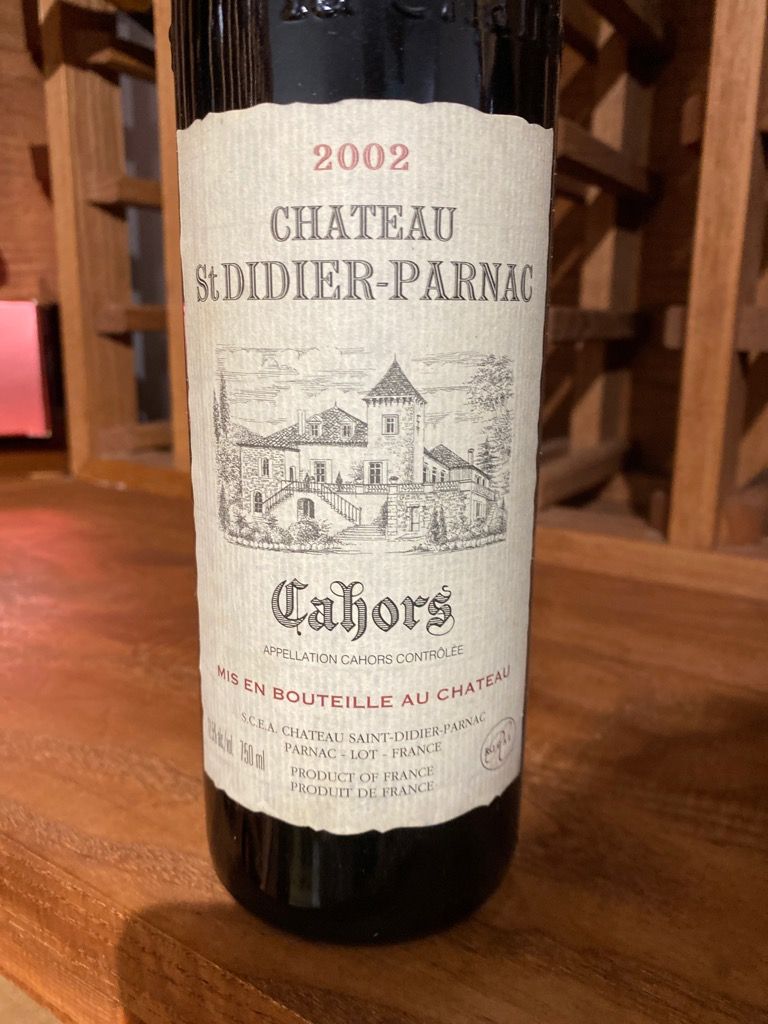 2002 Les Vignobles Saint Didier Parnac Cahors Château St. Didier-Parnac ...