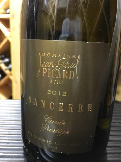 2014 Jean-Paul Picard Sancerre Cuvée Prestige, France, Loire Valley ...