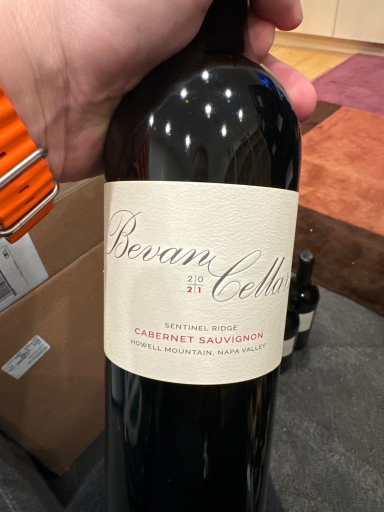 2021 Bevan Cellars Cabernet Sauvignon Sentinel Ridge Vineyard, USA ...