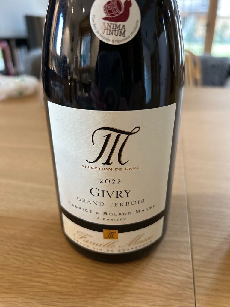 2022 Masse Givry Grand Terroir, France, Burgundy, Côte Chalonnaise ...