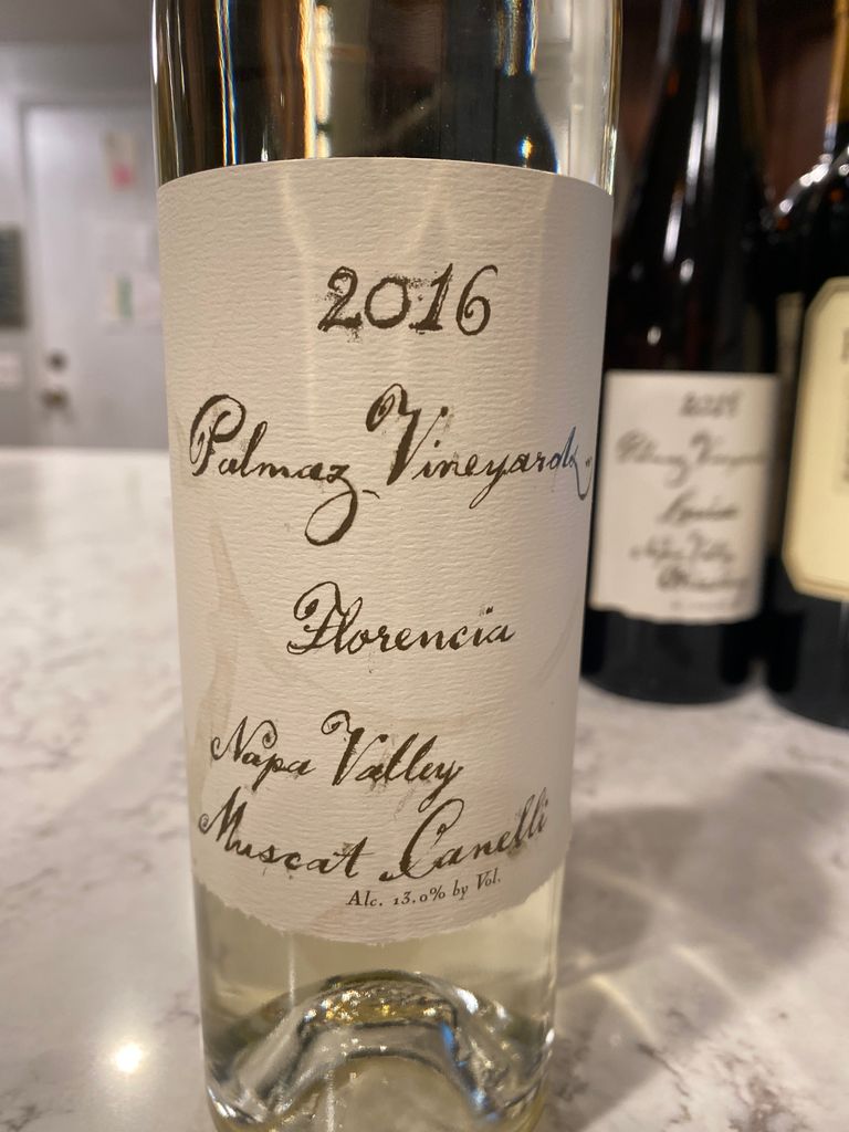2016 Palmaz Vineyards Muscat Canelli Florencia, USA, California, Napa ...