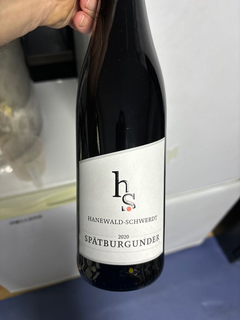 2020 Weingut Hanewald-Schwerdt Spätburgunder, Germany, Pfalz ...