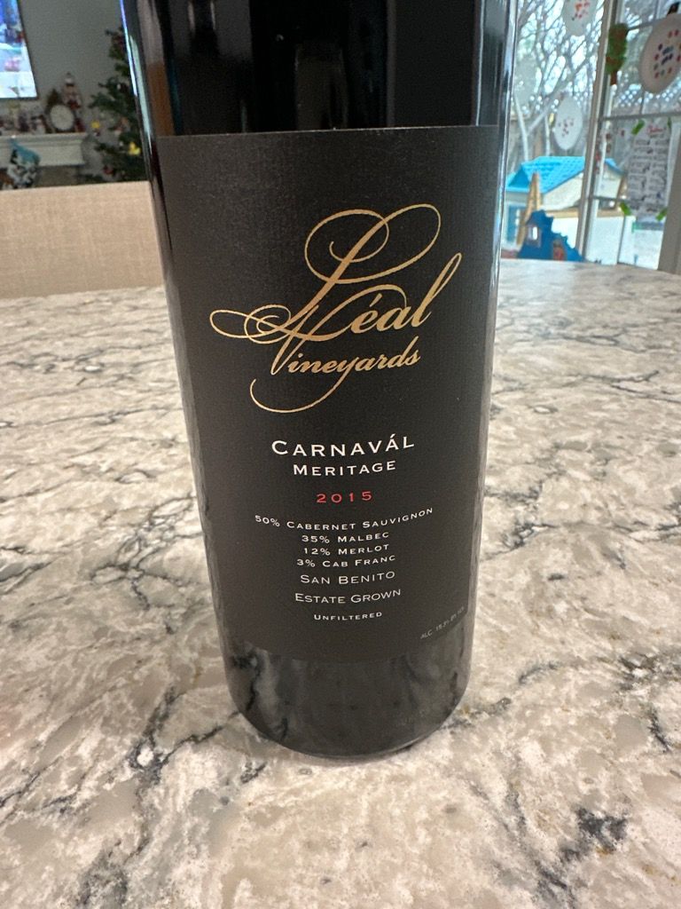 2015 Léal Vineyards Carnaval Meritage, USA, California, Central Coast ...
