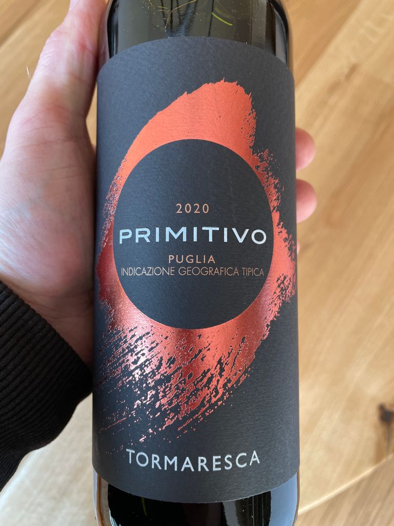 2020 Tormaresca Primitivo Puglia IGT, Italy, Puglia, Puglia IGT ...
