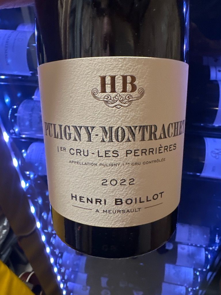 2022 Domaine Henri Boillot Puligny-Montrachet 1er Cru Les Perrières ...