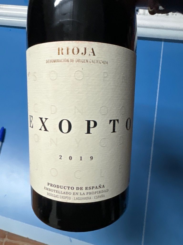 2019 Bodegas Exopto Rioja Bozeto de Exopto, Spain, La Rioja, Rioja ...