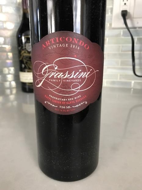 2016 Grassini Family Vineyards Articondo, USA, California, Central ...