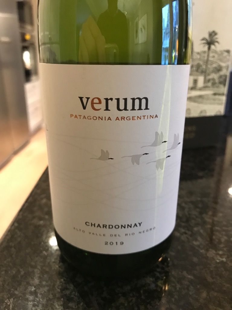 2019 Bodega Del Rio Elorza Chardonnay Verum, Argentina, Patagonia, Río ...