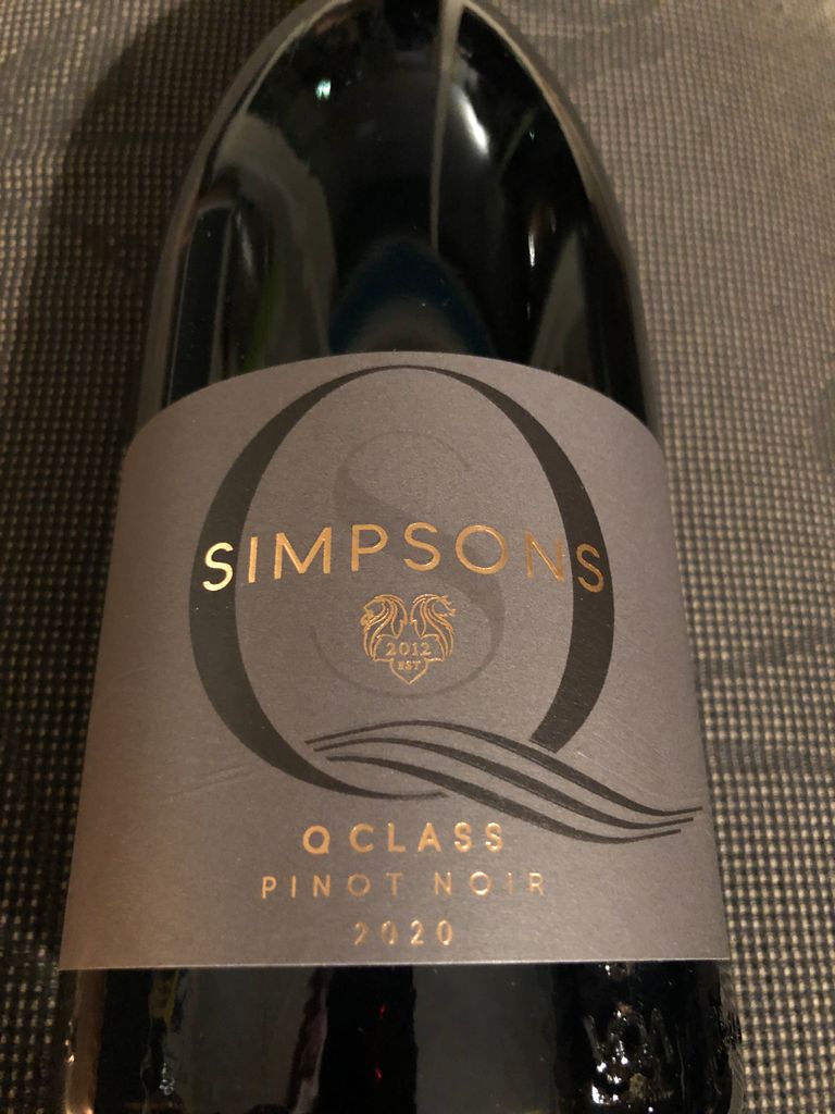 2020 Simpsons Wine Estate Pinot Noir Q-Class, United Kingdom, England ...