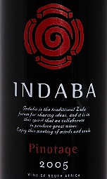 2005 Indaba Pinotage, South Africa, Western Cape - CellarTracker