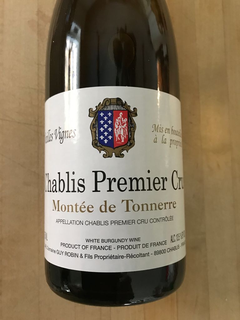 2019 Domaine Guy Robin et Fils Chablis 1er Cru Montée de Tonnerre ...