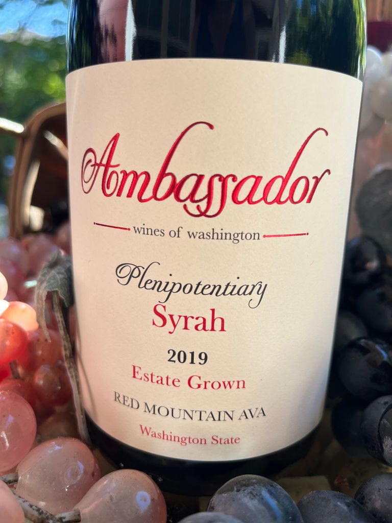 2019 Ambassador Wines Syrah Plenipotentiary, USA, Washington, Columbia ...