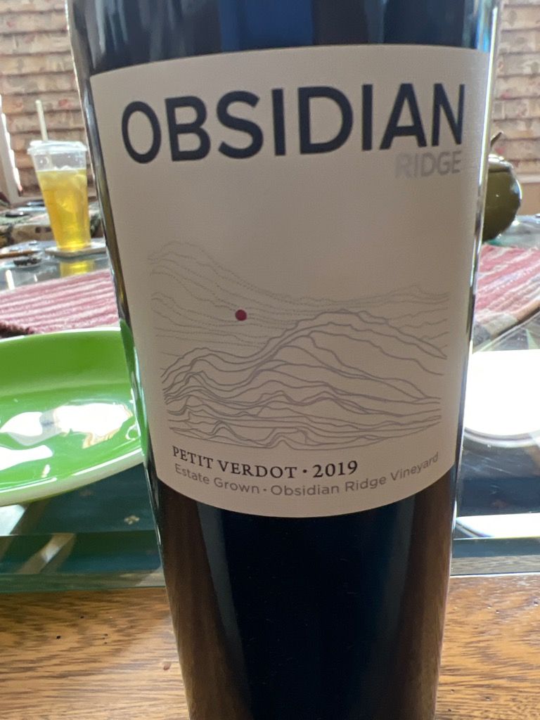 2019 Obsidian Ridge Petit Verdot Estate, USA, California, North Coast ...