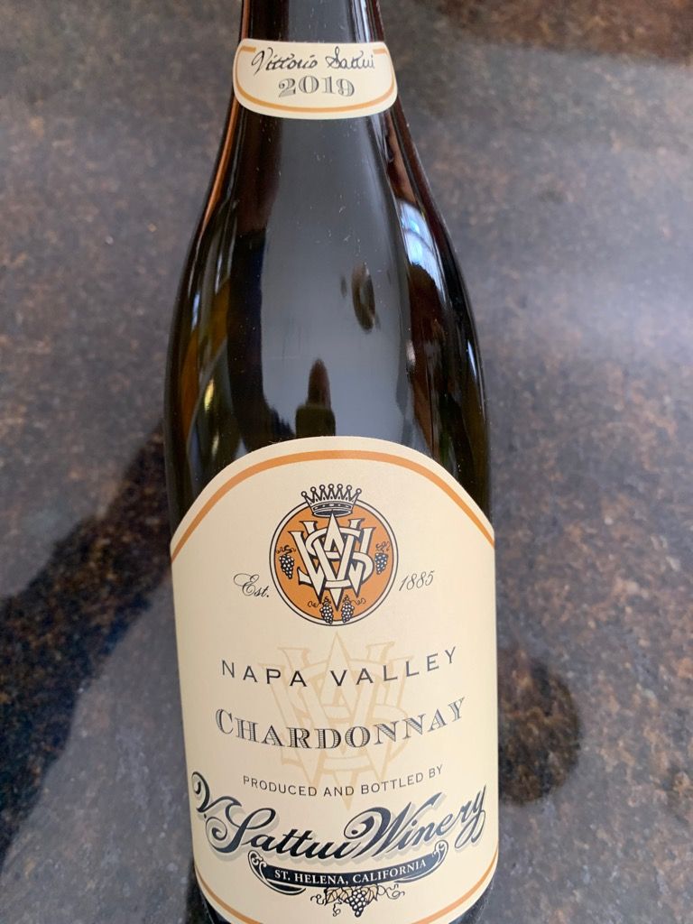 2019 V. Sattui Winery Chardonnay Napa Valley, USA, California, Napa ...