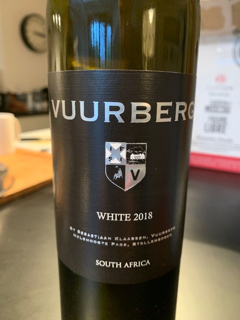 2019 Vuurberg White, South Africa, Coastal Region, Stellenbosch - CellarTracker