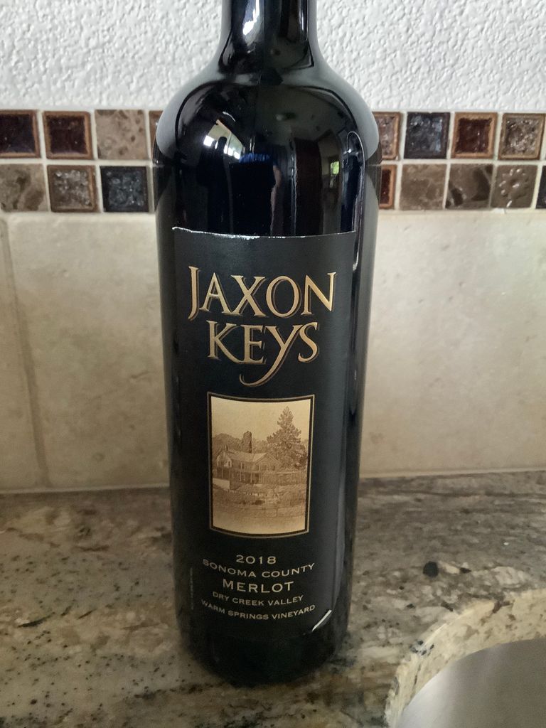 2018 Jaxon Keys Merlot Warm spring vineyard, USA, California, Sonoma ...