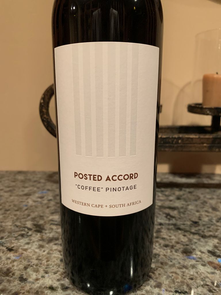 2018 Posted Accord Coffee Pinotage, South Africa, Western Cape ...