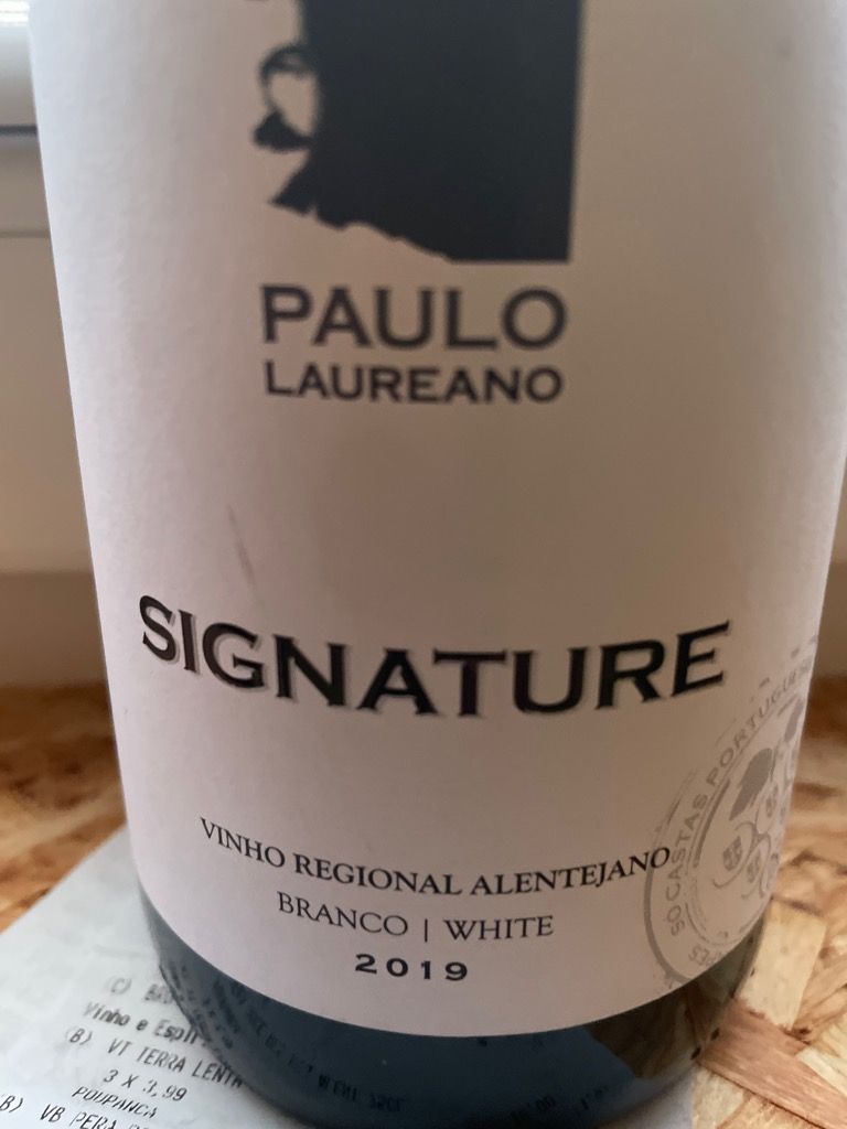 2019 Paulo Laureano Vinho Regional Alentejano Signature Branco ...