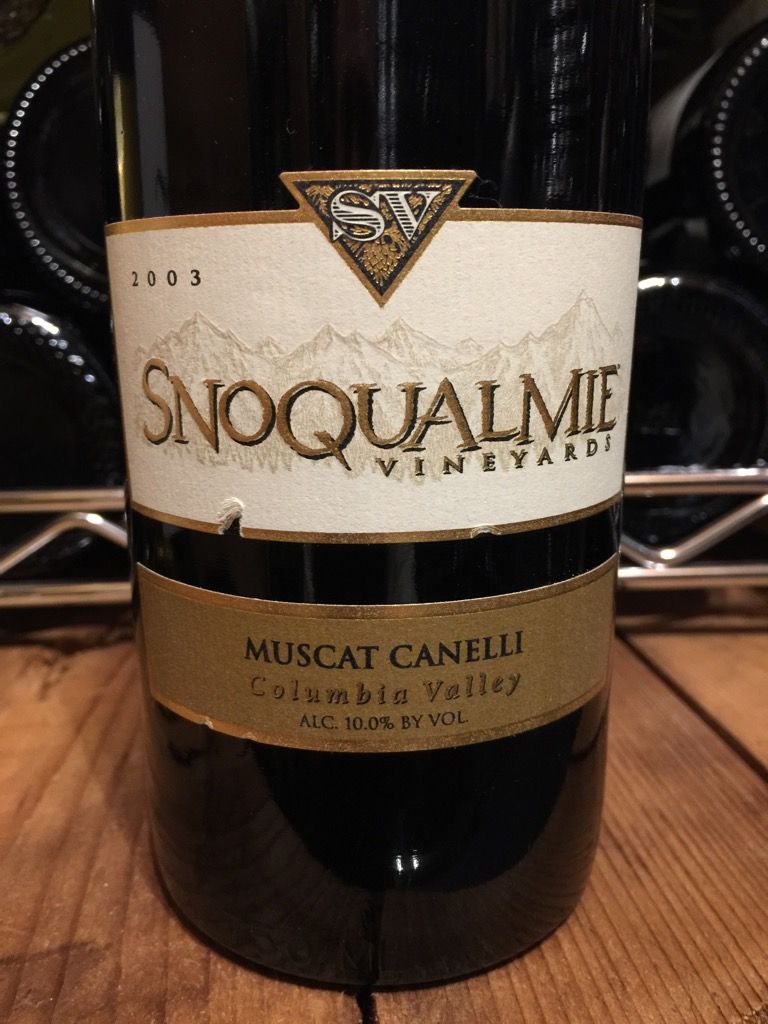 2007 Snoqualmie Vineyards Muscat Canelli, USA, Washington, Columbia ...