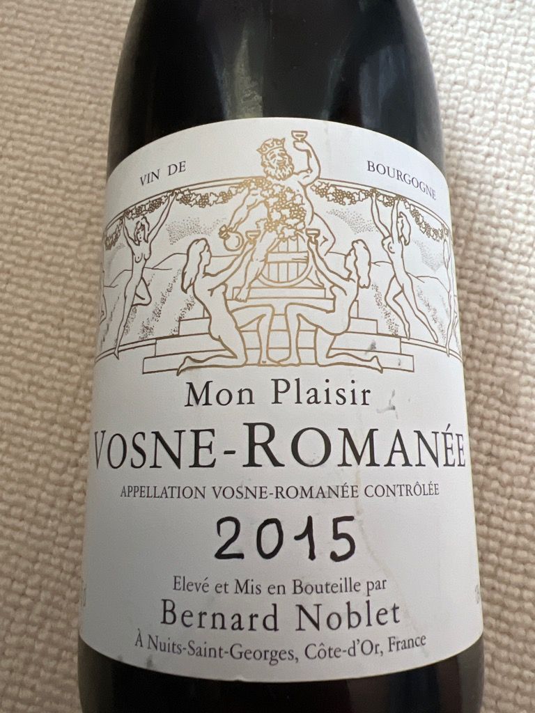 2016 Bernard Noblet Vosne-Romanée Mon Plaisir, France, Burgundy, Côte ...