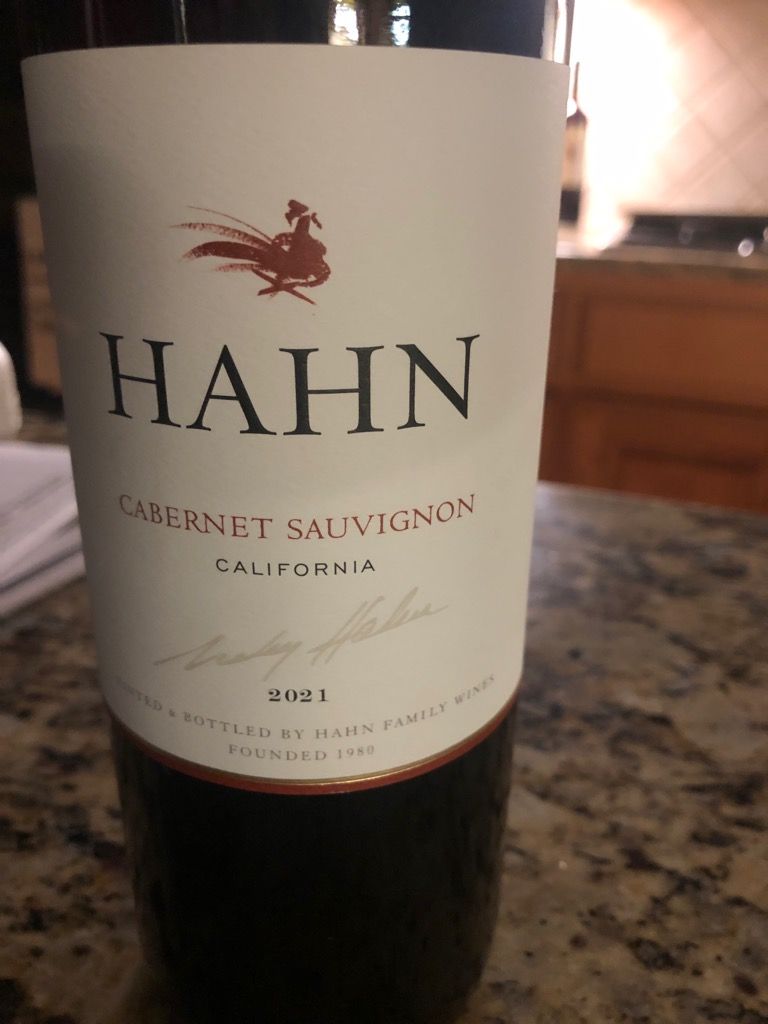 2021 Hahn Cabernet Sauvignon, USA, California - CellarTracker