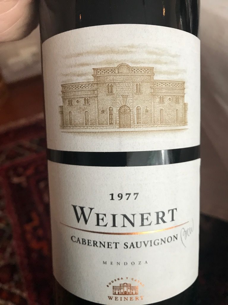 2001 Bodega Weinert Cabernet Sauvignon, Argentina, Mendoza, Lujan de ...