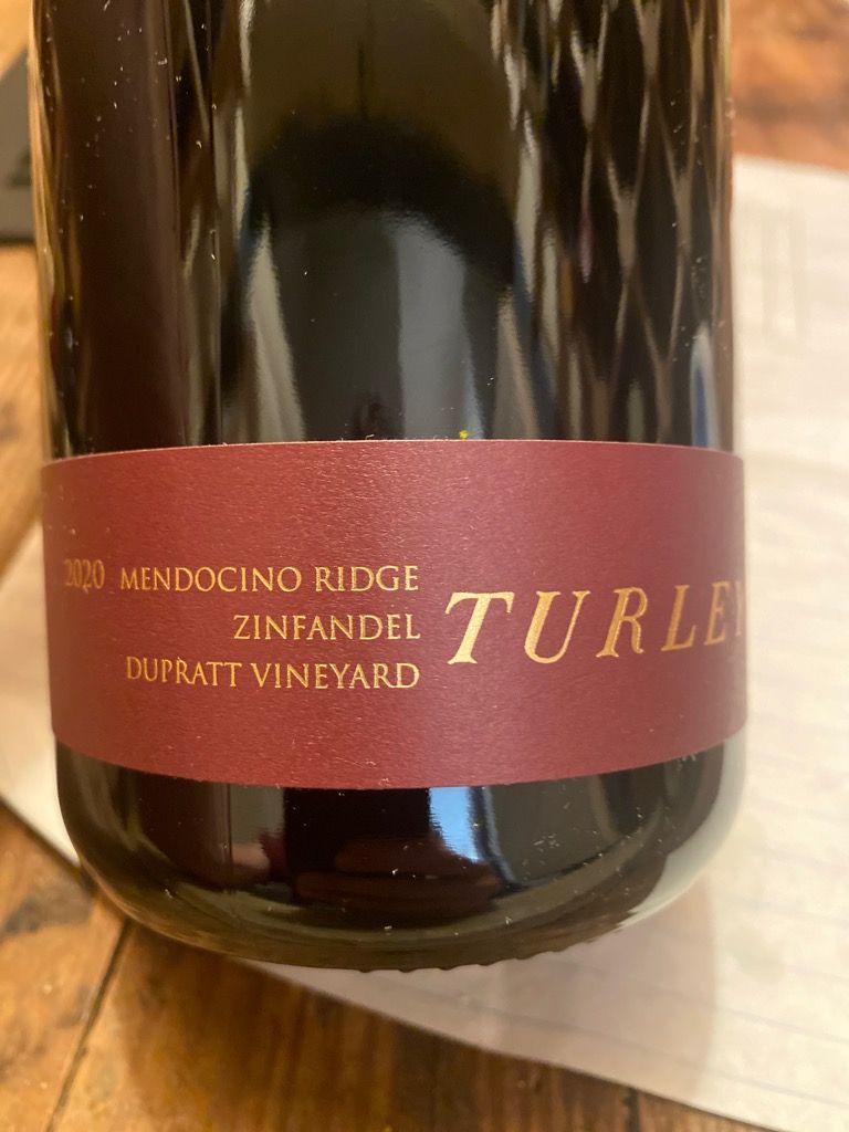 2020 Turley Zinfandel Dupratt Vineyard, USA, California, North Coast ...