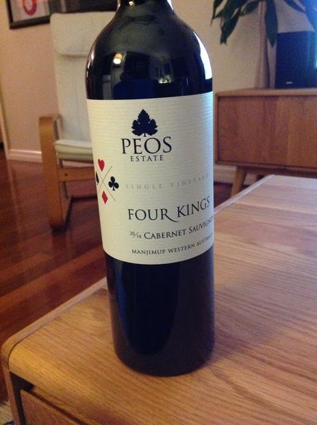 2014 Peos Estate Cabernet Sauvignon Four Kings, Australia, Western ...