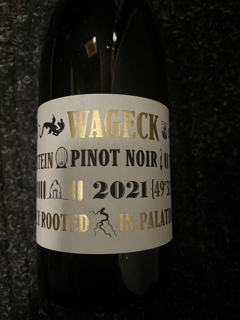 2021 Wageck Pinot Noir Kalkstein Trocken, Germany, Pfalz - CellarTracker