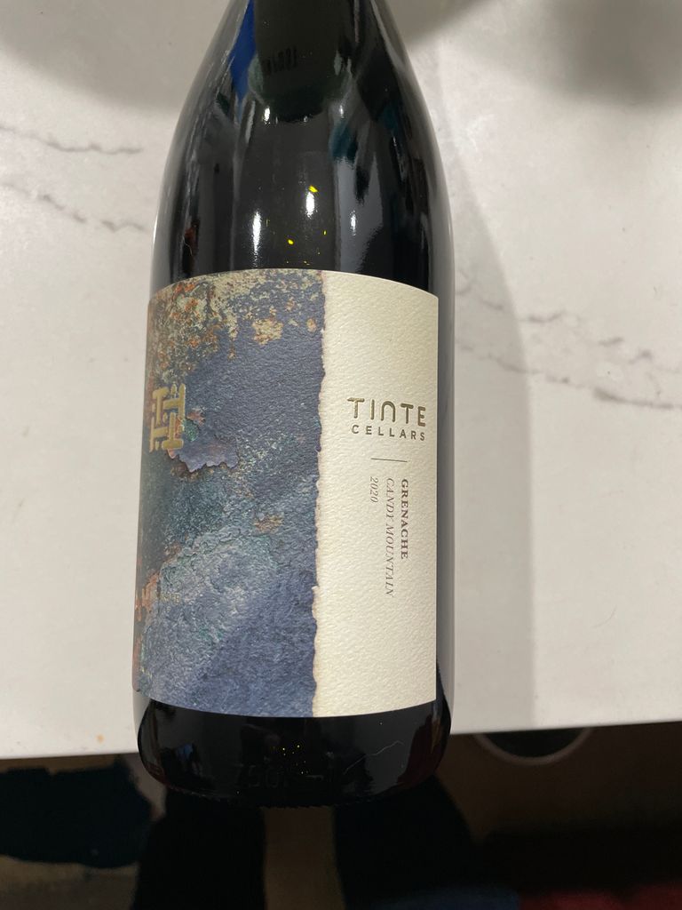 2020 Tinte Cellars Grenache, USA, Washington, Columbia Valley, Candy ...