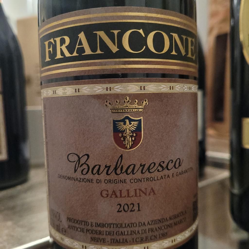 2021 Francone Barbaresco Gallina, Italy, Piedmont, Langhe, Barbaresco ...
