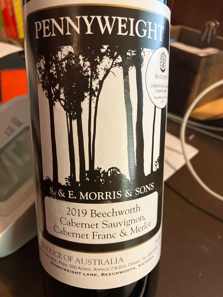 2019 Pennyweight Cabernet Sauvignon-Cabernet Franc-Merlot, Australia ...