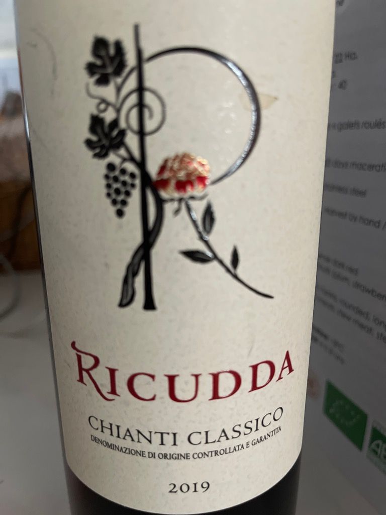 2019 Ricudda Chianti Classico, Italy, Tuscany, Chianti, Chianti ...