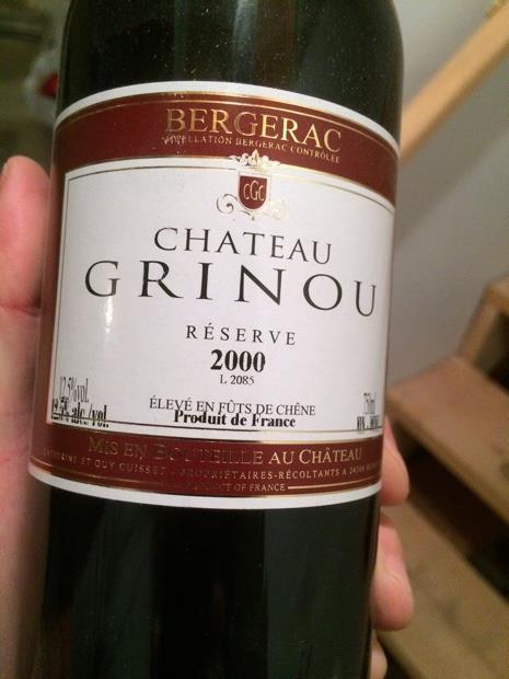 2013 Château Grinou Bergerac Sec Tradition, France, Southwest France ...