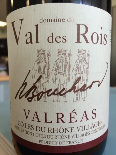 2011 Domaine du Val des Rois Côtes du Rhône Villages Valréas, France ...
