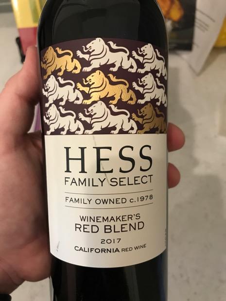 2017 The Hess Collection Hess Select Treo Winemaker's Blend, USA ...