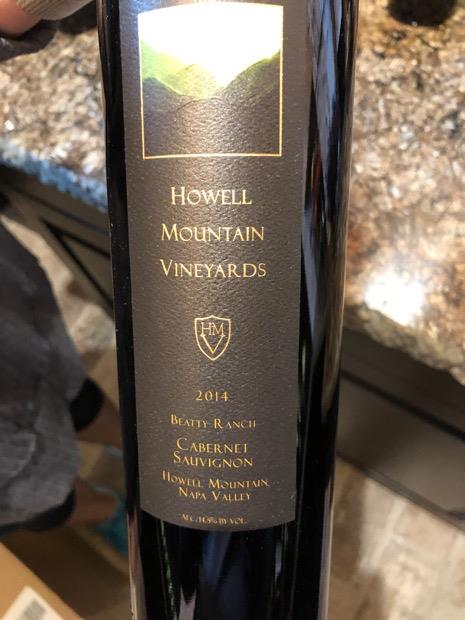 2018 Howell Mountain Vineyards Cabernet Sauvignon Beatty Ranch, USA ...