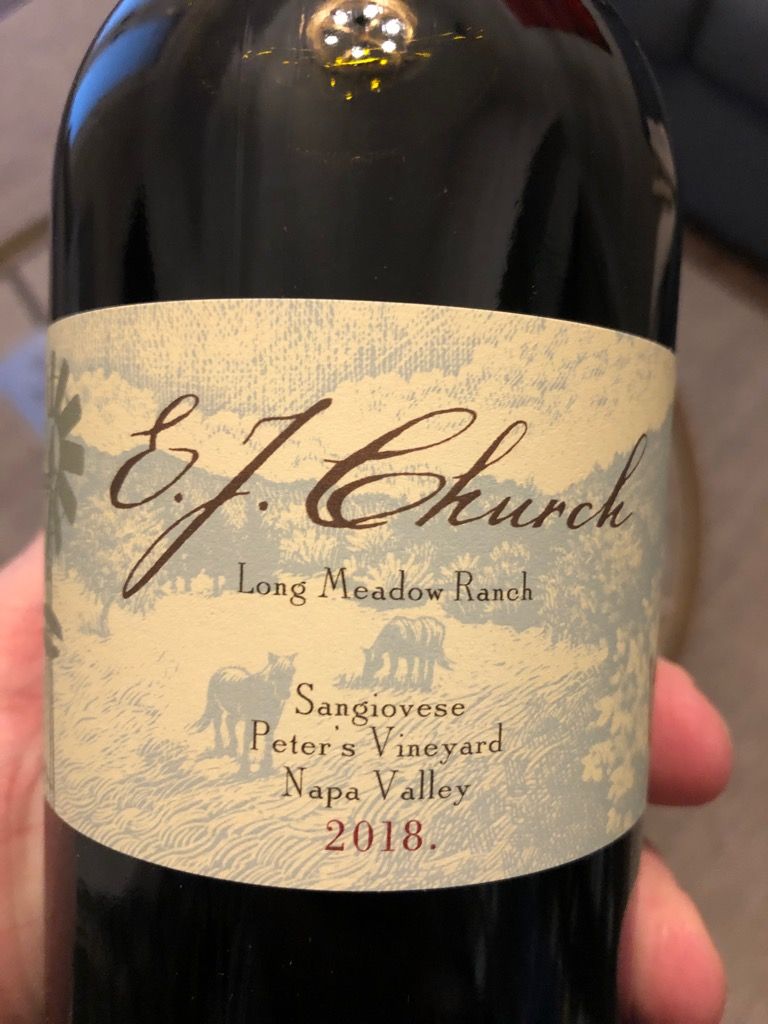2018 Long Meadow Ranch Sangiovese E.J. Church, USA, California, Napa ...
