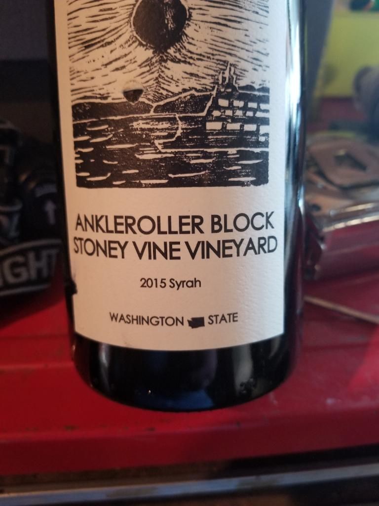 2015 Block Wines Syrah Ankleroller Block Stoney Vine Vineyard, USA ...