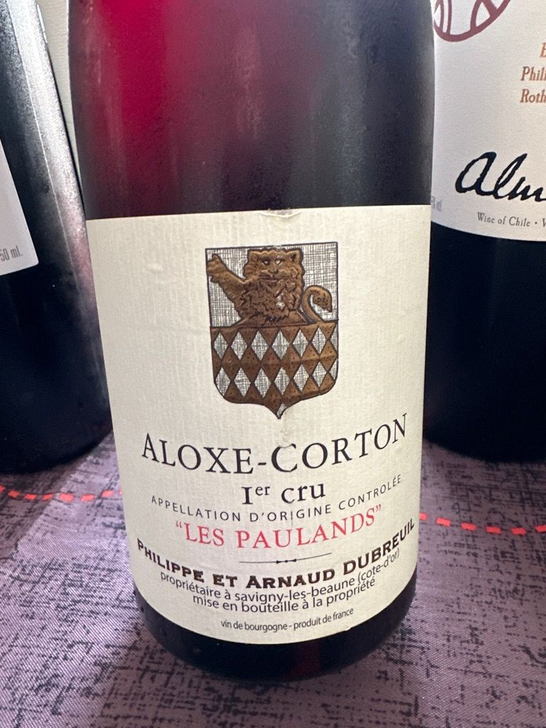 2019 Philippe et Arnaud Dubreuil Aloxe-Corton 1er Cru Les Paulands ...
