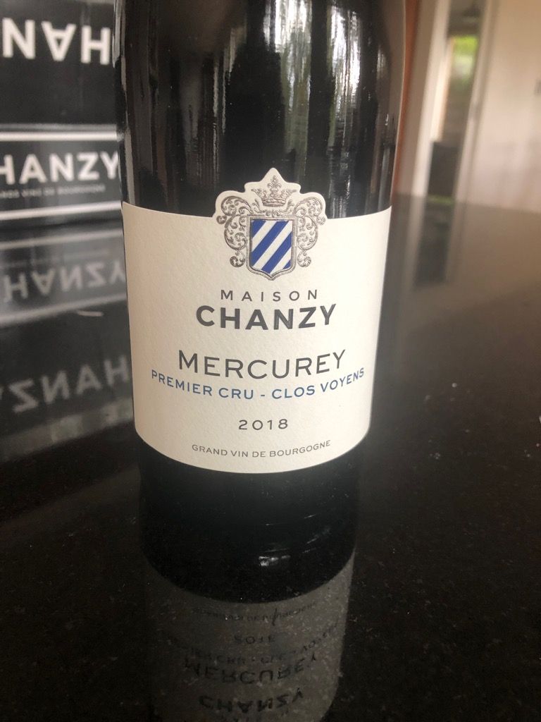 2020 Maison Chanzy Mercurey 1er Cru Clos Voyens, France, Burgundy, Côte ...