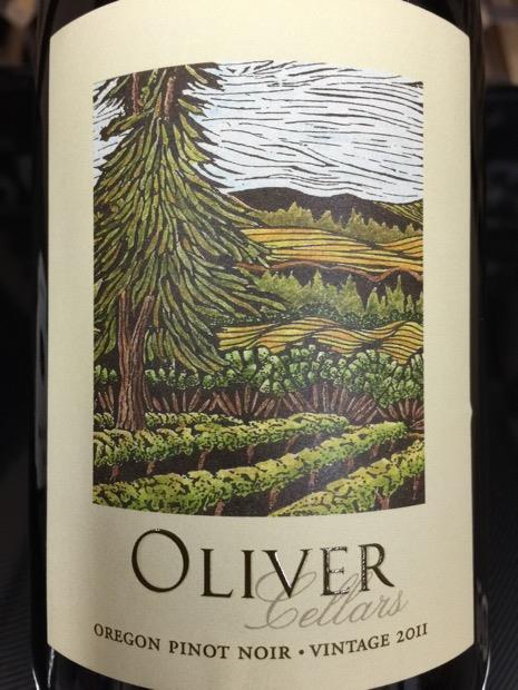 2011 Oliver Cellars Pinot Noir, USA, Oregon, Willamette Valley, Yamhill ...