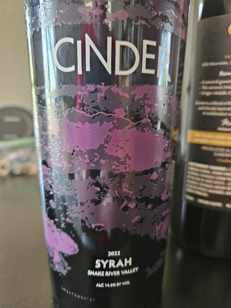 2023 Cinder Syrah Snake River Valley, USA, Idaho, Snake River Valley ...