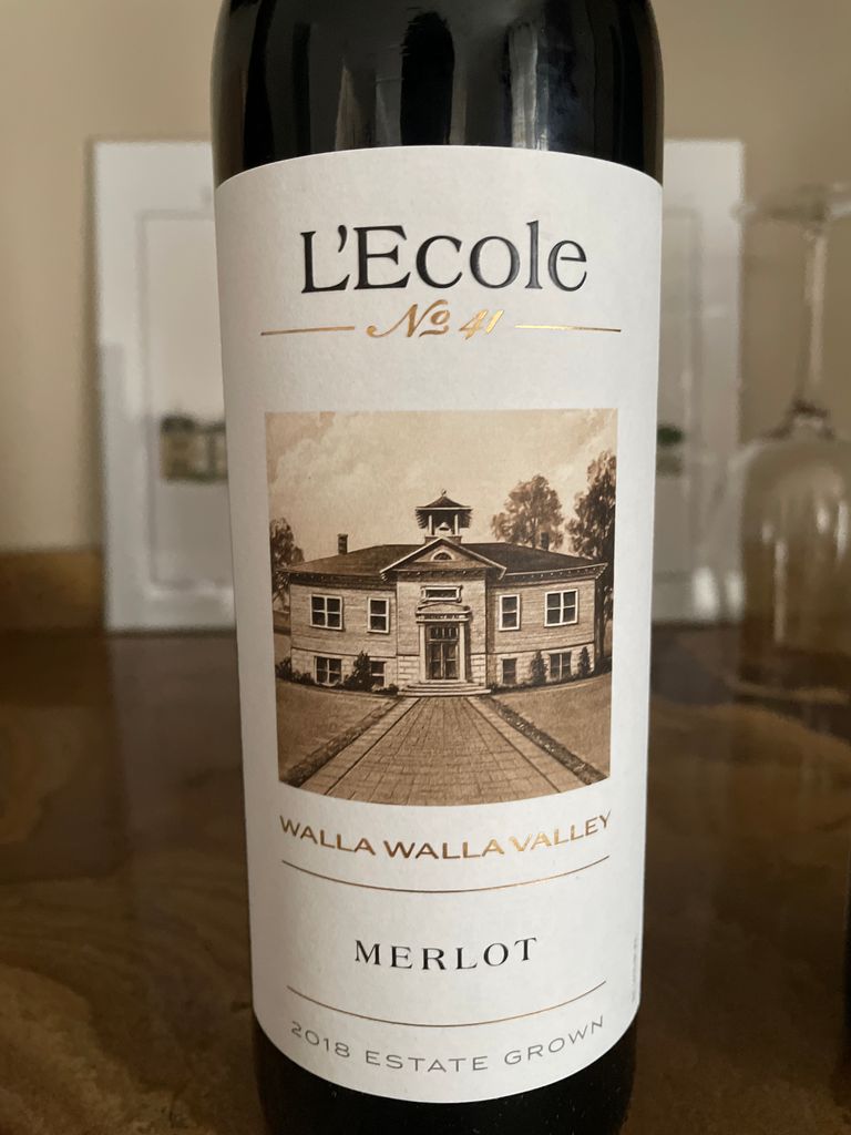 2018 L'Ecole No. 41 Merlot Estate Walla Walla Valley, USA, Washington ...