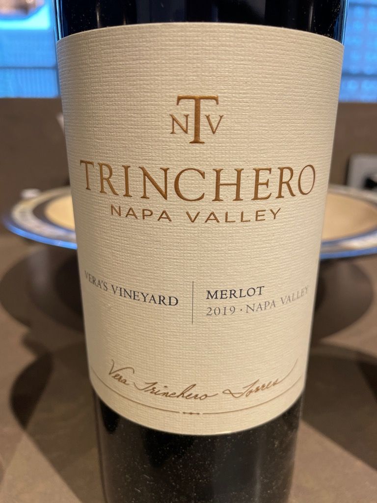 2019 Trinchero Merlot Vera's Vineyard, USA, California, Napa Valley ...