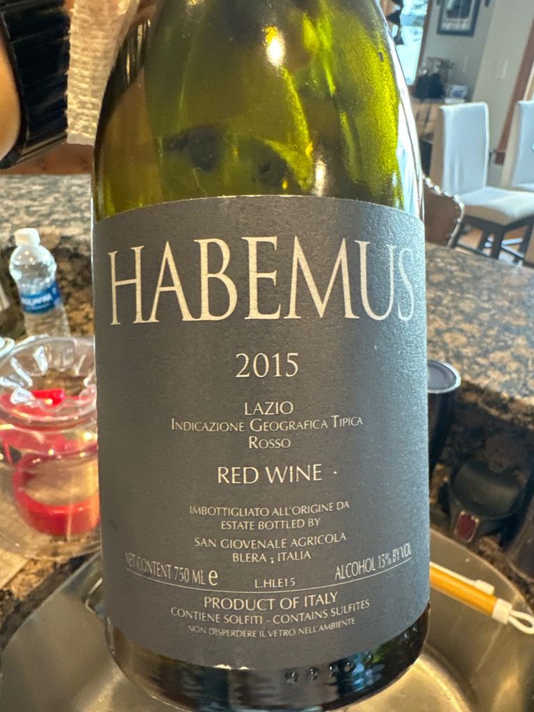 2016 San Giovenale Habemus Etichetta Rossa, Italy, Latium, Lazio ...